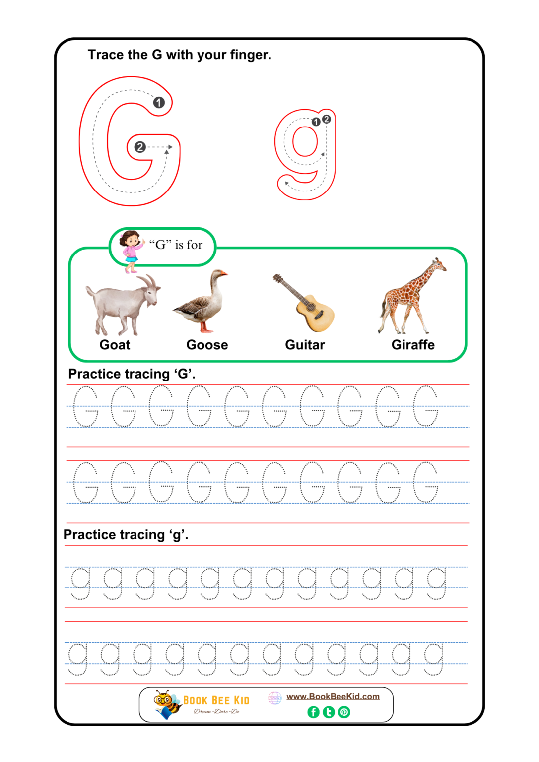 KINDERGARTEN-tracing-letters - bookbeekid